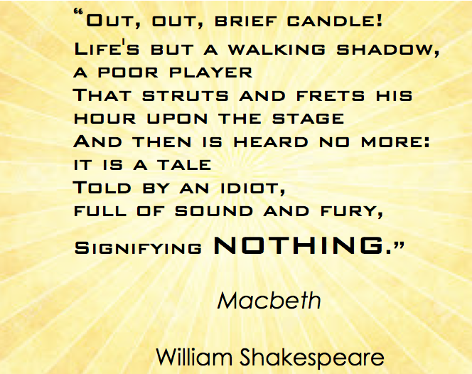 MACBETH – NOT A WARNING, AN INDICTMENT! – LEARNING DESIGN by Paul G Moss